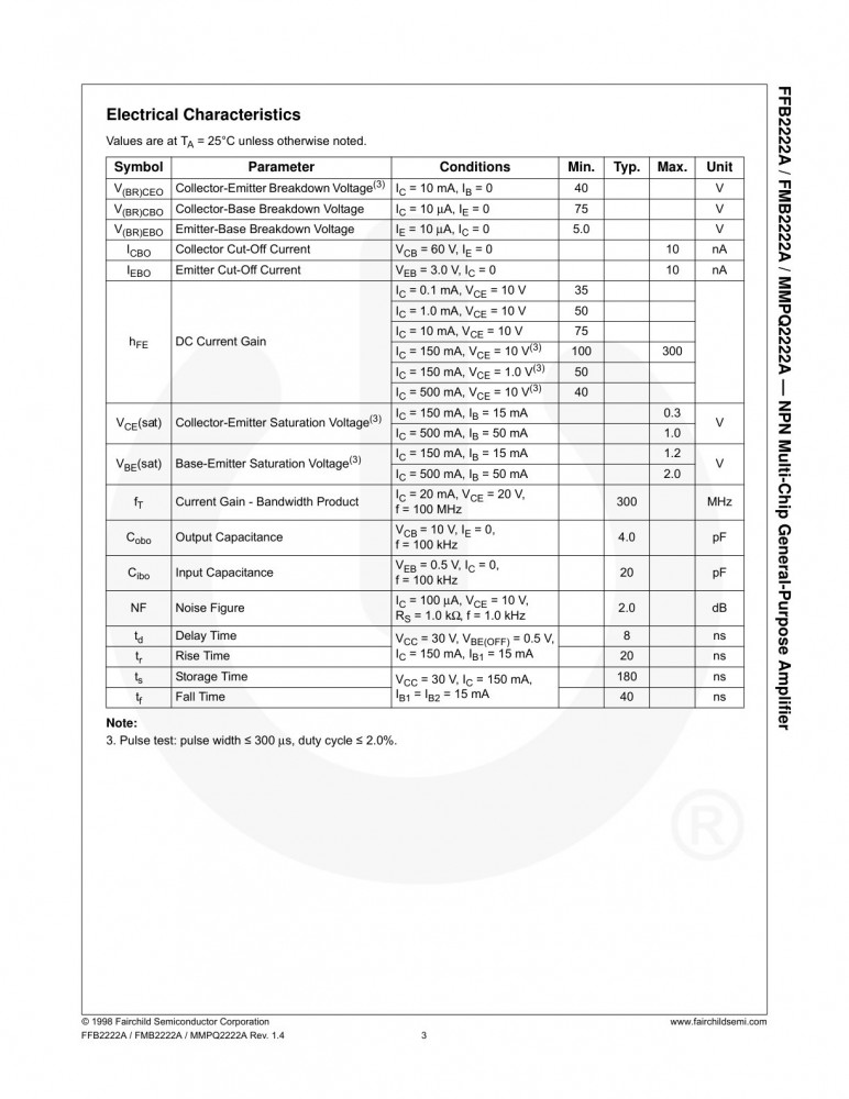 MMPQ2222A datasheet page 4