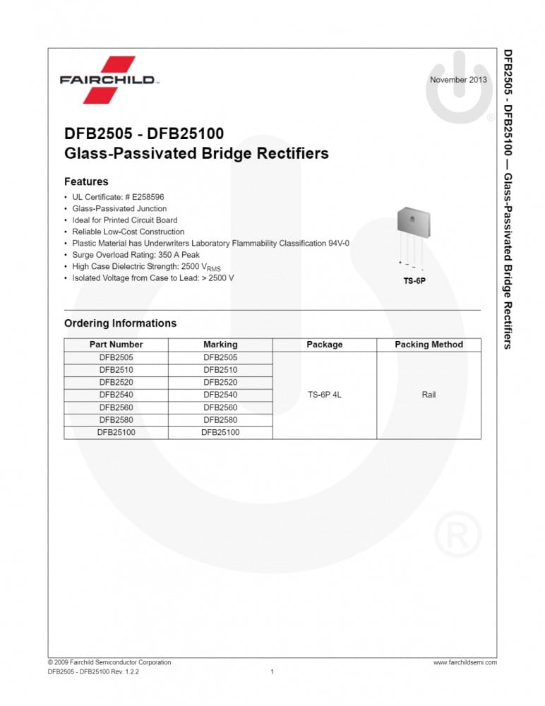 DFB2560 datasheet page 1