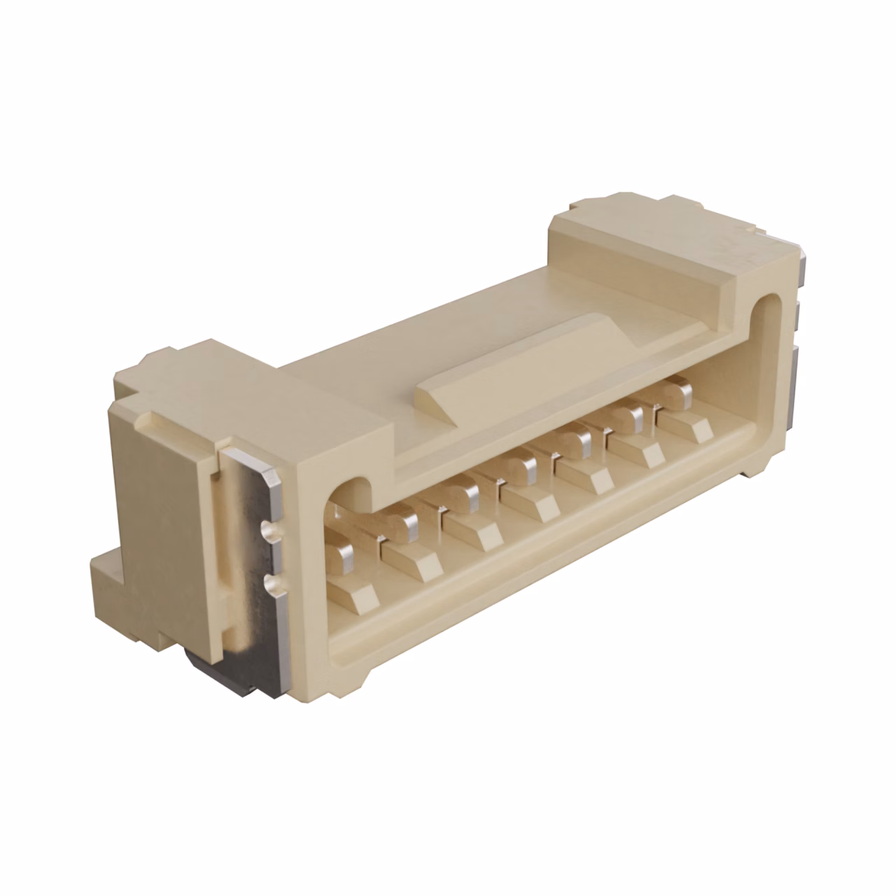 Micro-Lock 1.25mm Pitch Single-Row Right-Angle Header, Beige, 7 Circuits for sale
