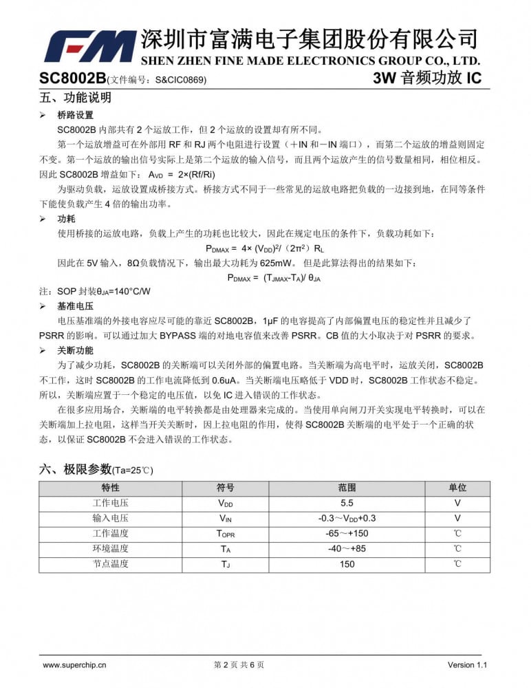 SC8002B datasheet page 2