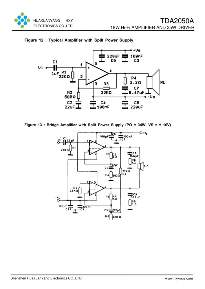 TDA2050A-HXY datasheet page 5