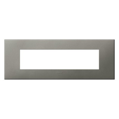 Arteor - British standard square plate 8 modules - Flush-mounted plastic frame - Matt anthracite finish - Snap fastening, 252.5x92x8mm for sale