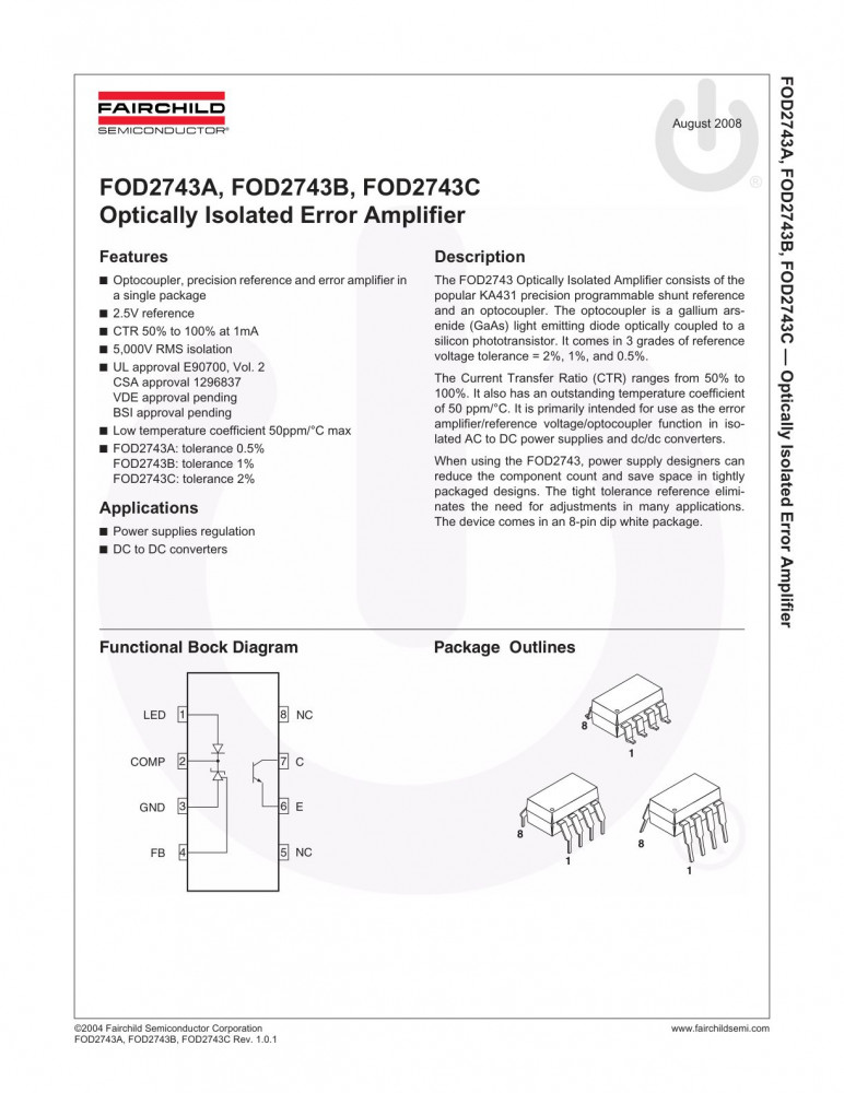 FOD2743B datasheet preview, page 2