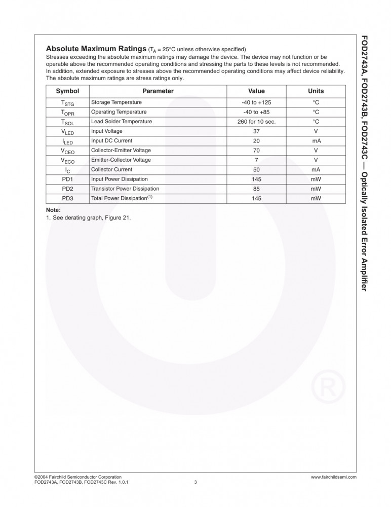 FOD2743B datasheet preview, page 4