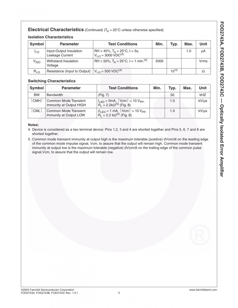 FOD2743B datasheet preview, page 6