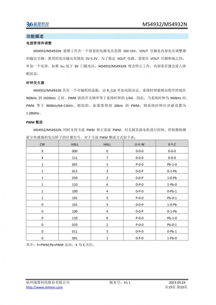 MS4932 datasheet page 10