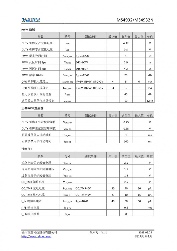 MS4932 datasheet page 8