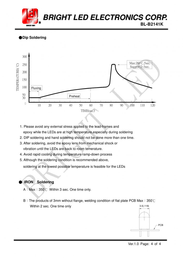 BL-B2141K datasheet page 4