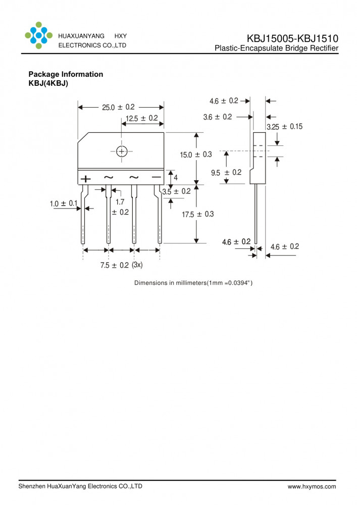 KBJ1510 datasheet page 3