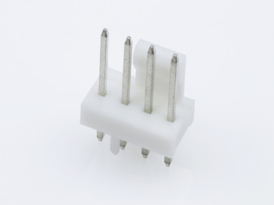 KK 254 Vertical Header, with Friction Lock, 4 Circuits, 3.50mm PC Tail Length, Tape and Reel for sale