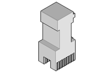 Press-in-Tool for Daughter Card Signal Module, 2-Pair by 16-Column Assemblies