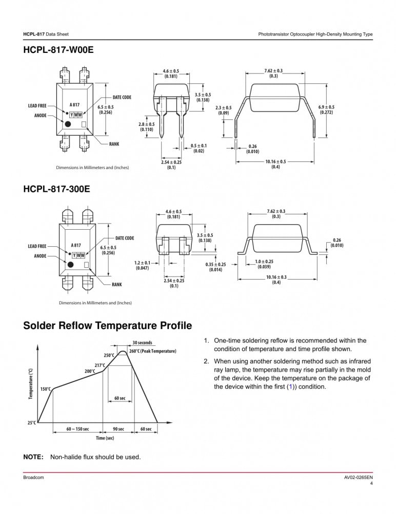 HCPL-817 datasheet page 4