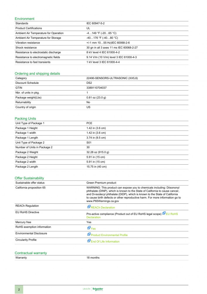 XX512A2NAM8 technical document page 2