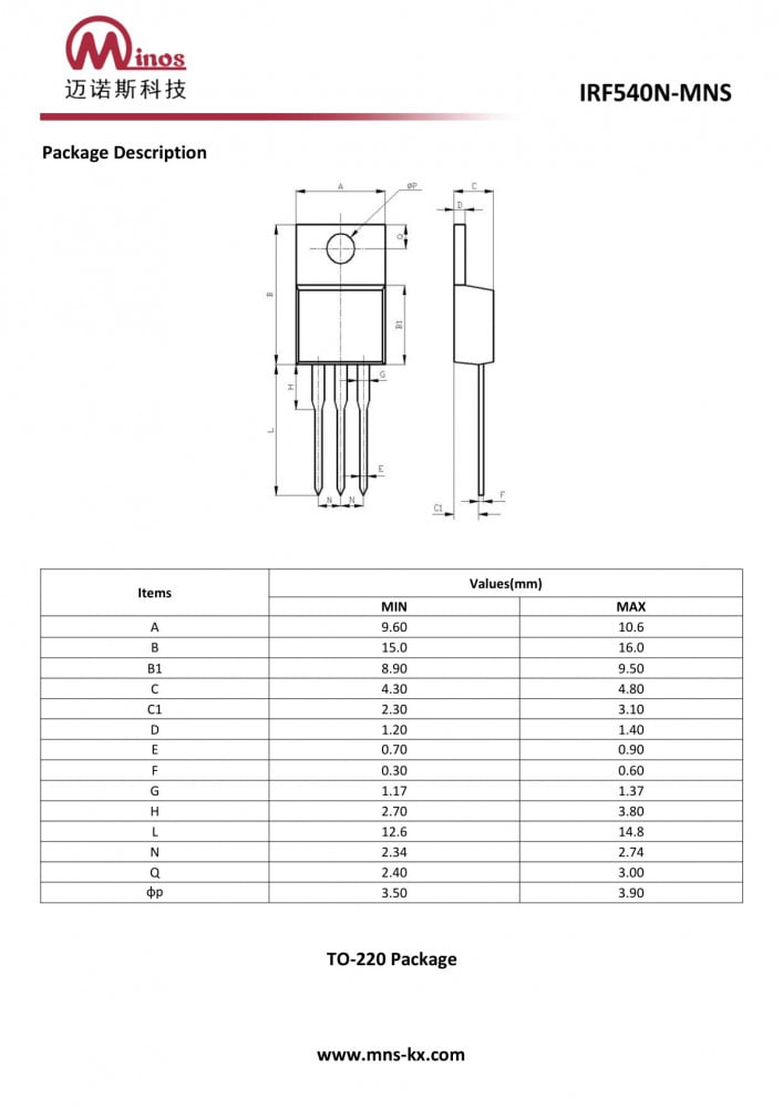 IRF540N-MNS datasheet page 6