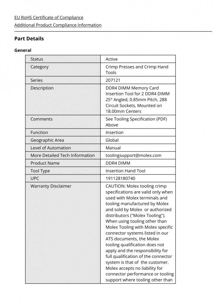 Tooling specification page 2