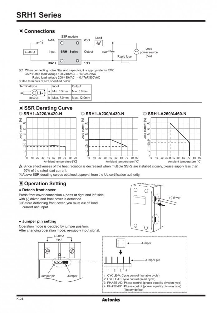 Autonics SRH1 Series datasheet page 10