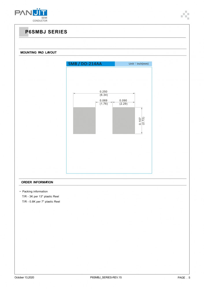 P6SMBJ51CA datasheet page 5