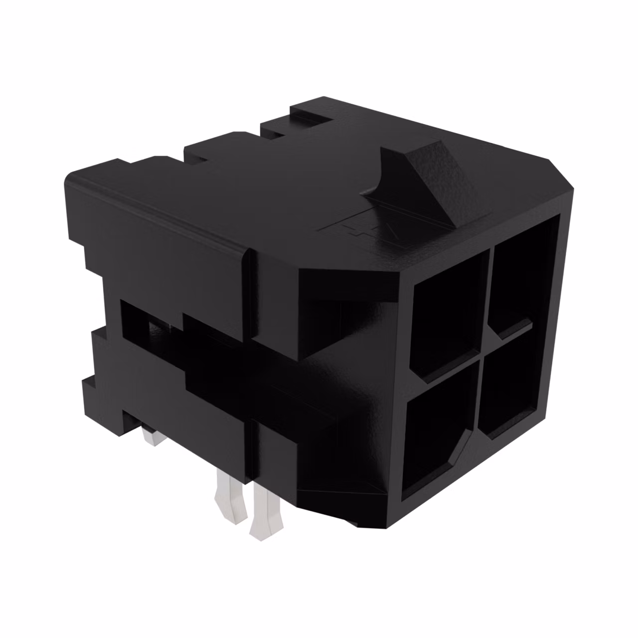 Micro-Fit+ Vertical Header, Surface Mount, 3.00mm Pitch, Dual Row, 8 Circuits, 1.50µm Matte Tin (Sn) Plating, Glow-Wire Capable, Solder Nail, Black, Tape and Reel