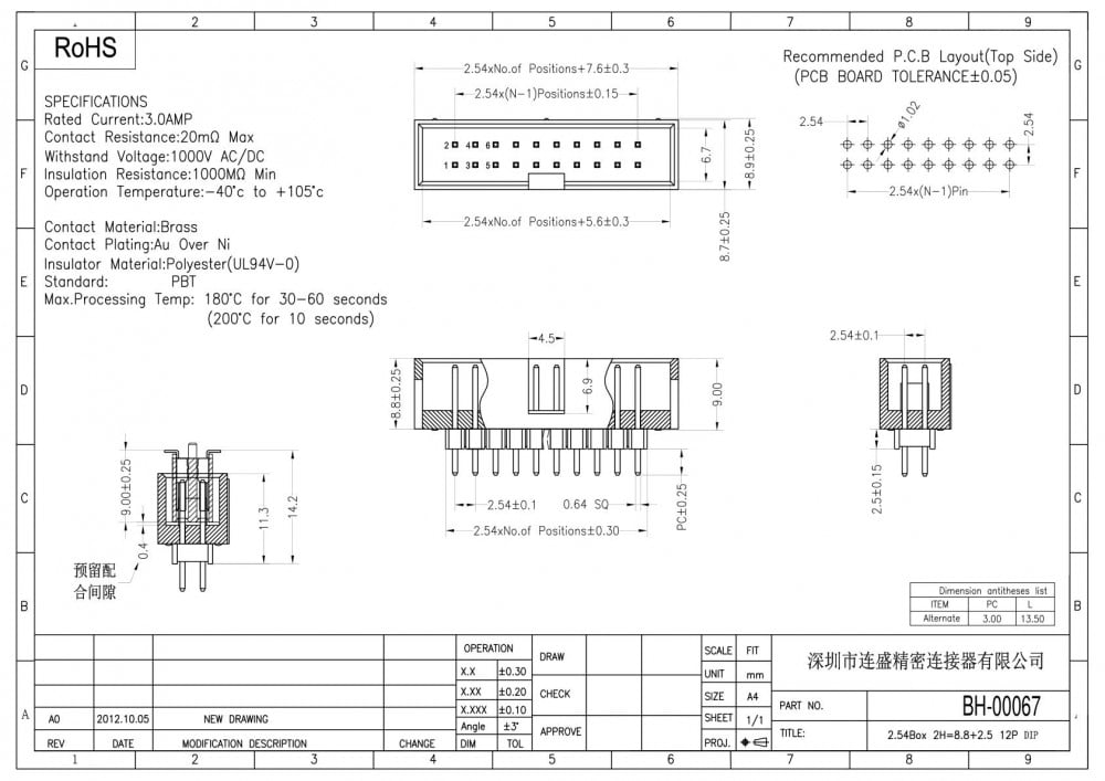 BH-00067 technical document page