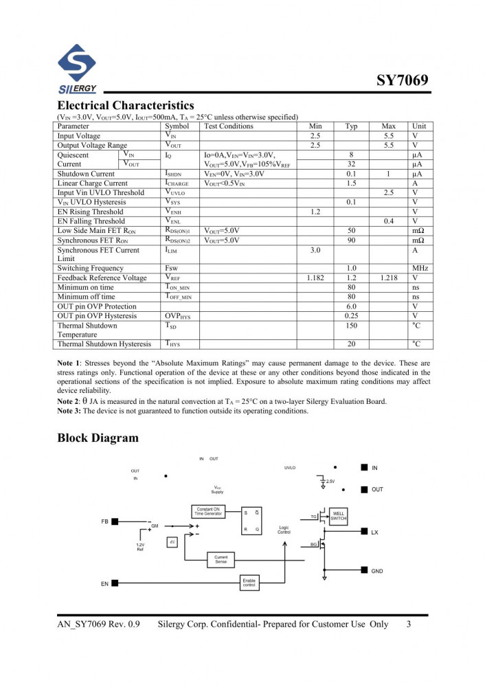 SY7069ADC datasheet page 3