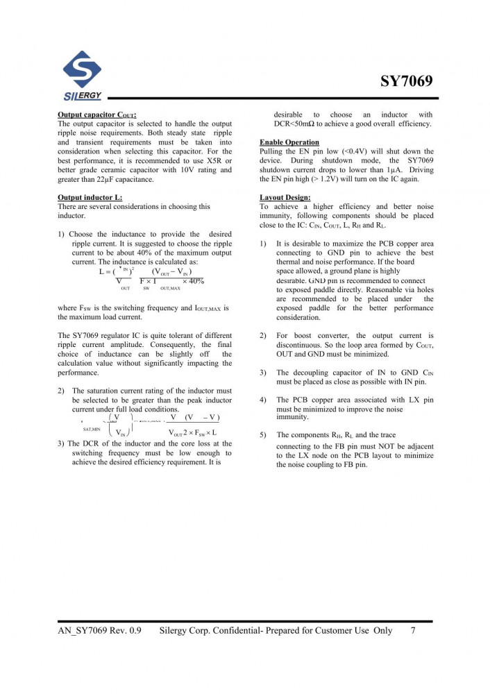 SY7069ADC datasheet page 7