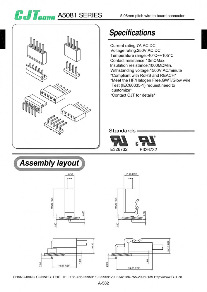 CJT A5081H series datasheet page 1
