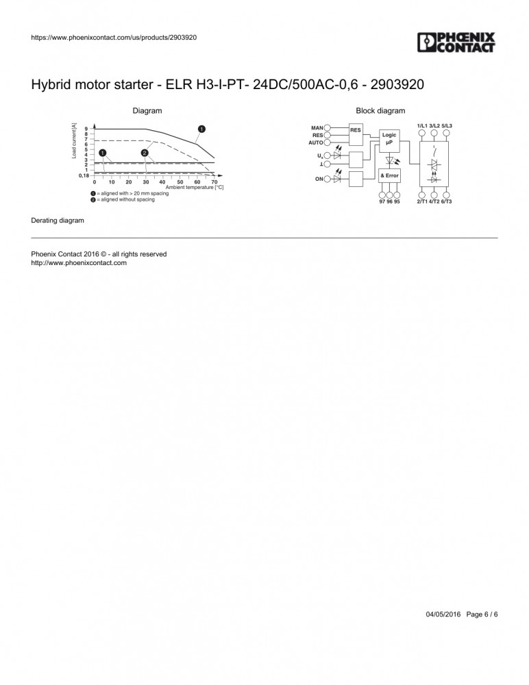 Phoenix Contact 2903920 technical document page 6