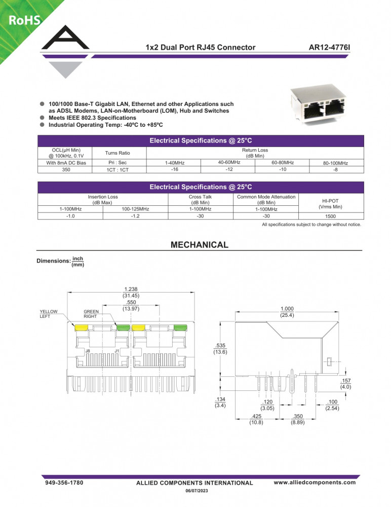 AR12-4776I datasheet page 1