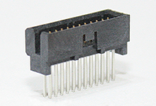 Slim-Grid Header, 4 Circuits, Through Hole, Vertical, Shrouded, 0.38µm Gold (Au) Plated, 4.00mm Tail Length, with Pick-and-Place Cap, Tube, Lead-Free
