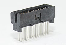 Slim-Grid Header, 8 Circuits, Through Hole, Vertical, Shrouded, 0.05µm Gold (Au) Plated, 2.40mm Tail Length, with Pick-and-Place Cap, Tube, Lead-Free