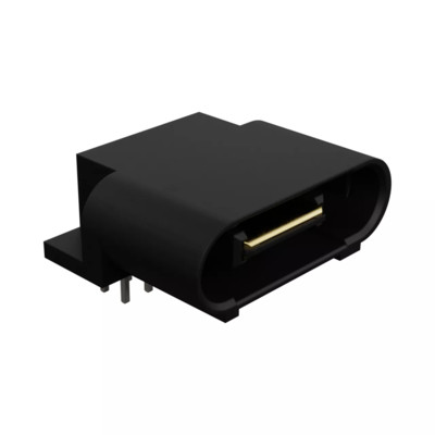 EXTreme LPHPower Plug, Right-Angle, 2 Power Contacts, Select Gold (Au) Plating, for 3.18mm Thick PC Board, with Guide Pockets for sale