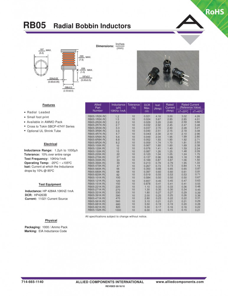 RB05 series technical document image