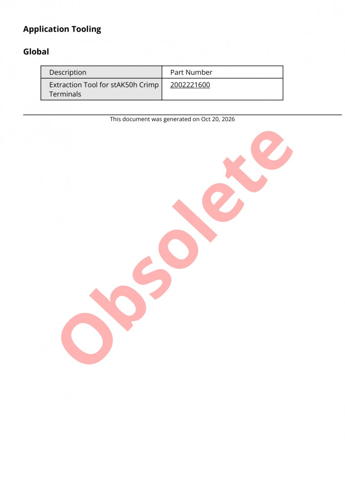 Technical document page 3 for MOLEX 2000960201