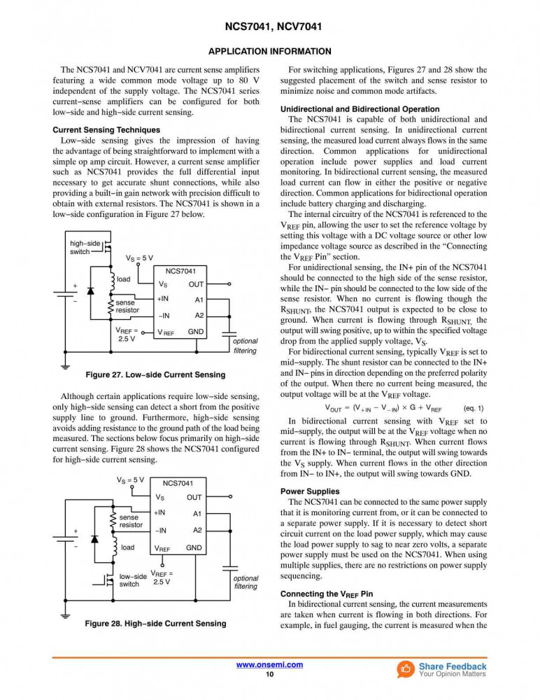 NCS7041 datasheet page 10
