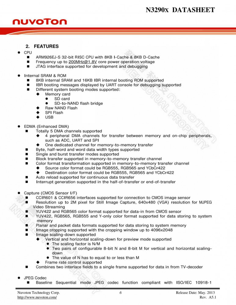 N3290x datasheet page 6