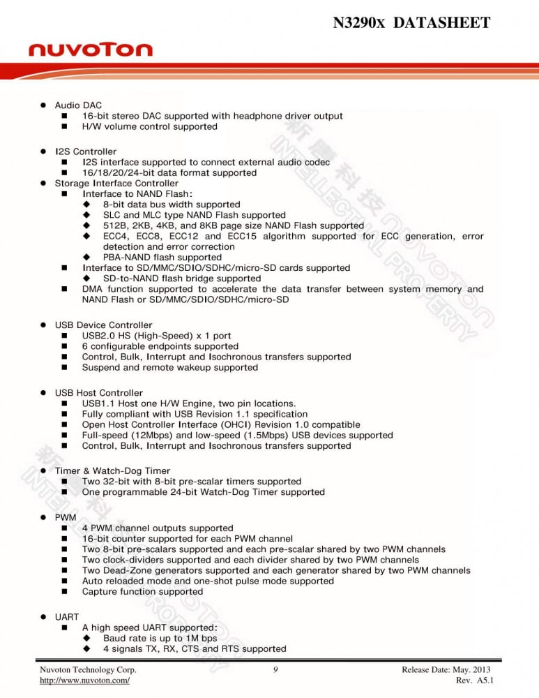 N3290x datasheet page 9