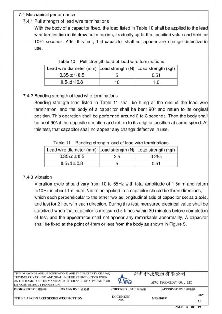 APAQ 6R3AREP271M05X8E15PFBT datasheet page 8