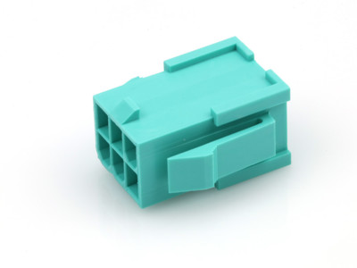 Mini-Fit Versa Color Plug Housing, Dual Row with Panel Mount Ears, Nylon  6/6, UL 94V-0, 8 Circuits, Glow-Wire Capable, Natural