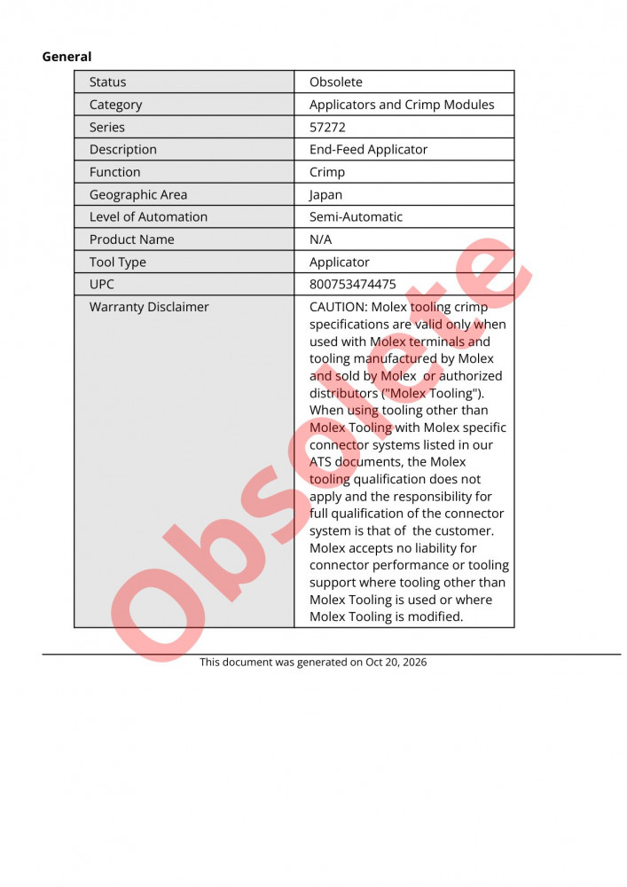Tooling specification document preview, image 2