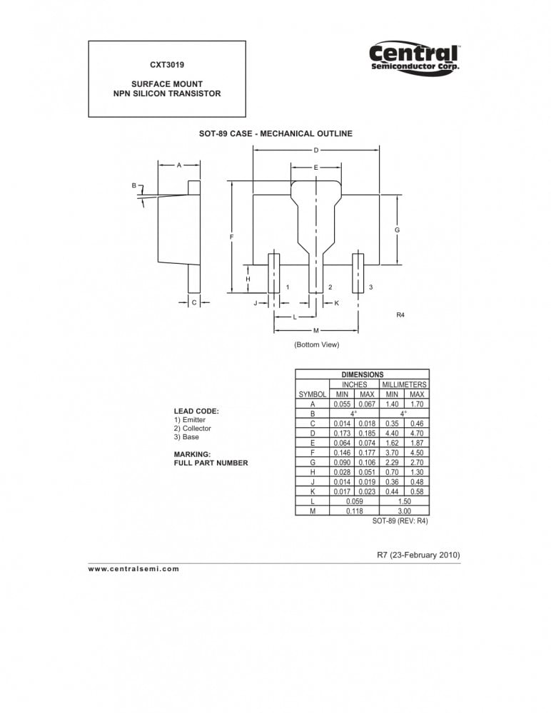 CXT3019 datasheet page 2