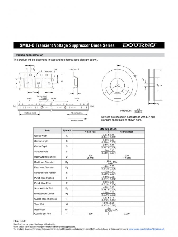 BOURNS SMBJ24A-Q datasheet page 5