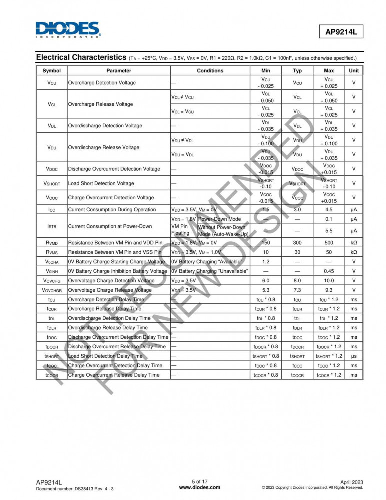 AP9214L datasheet page 5