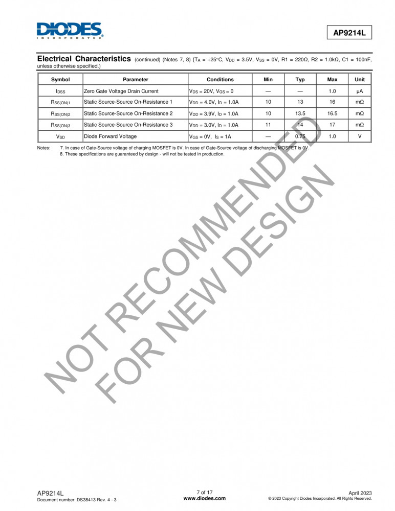 AP9214L datasheet page 7