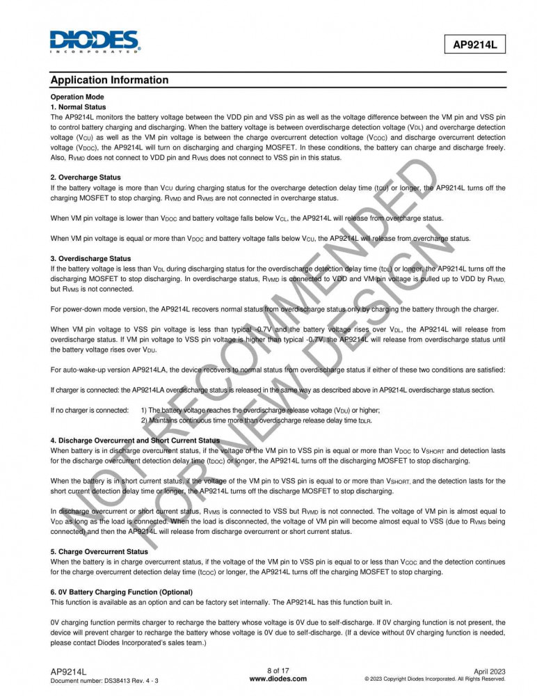 AP9214L datasheet page 8