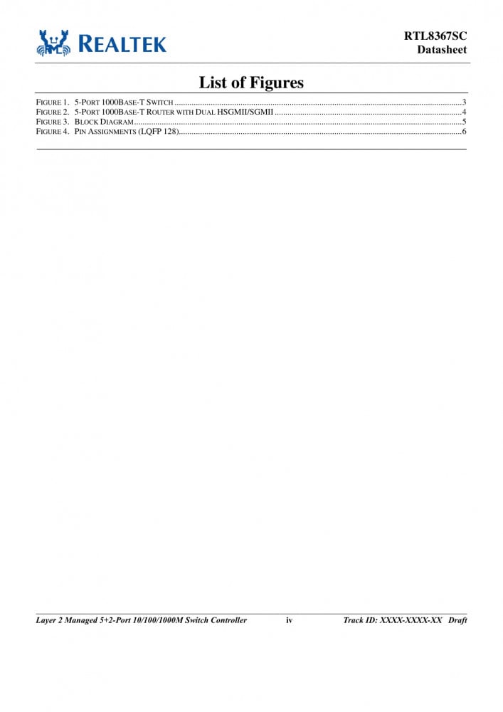 RTL8367SC-CG datasheet page 4