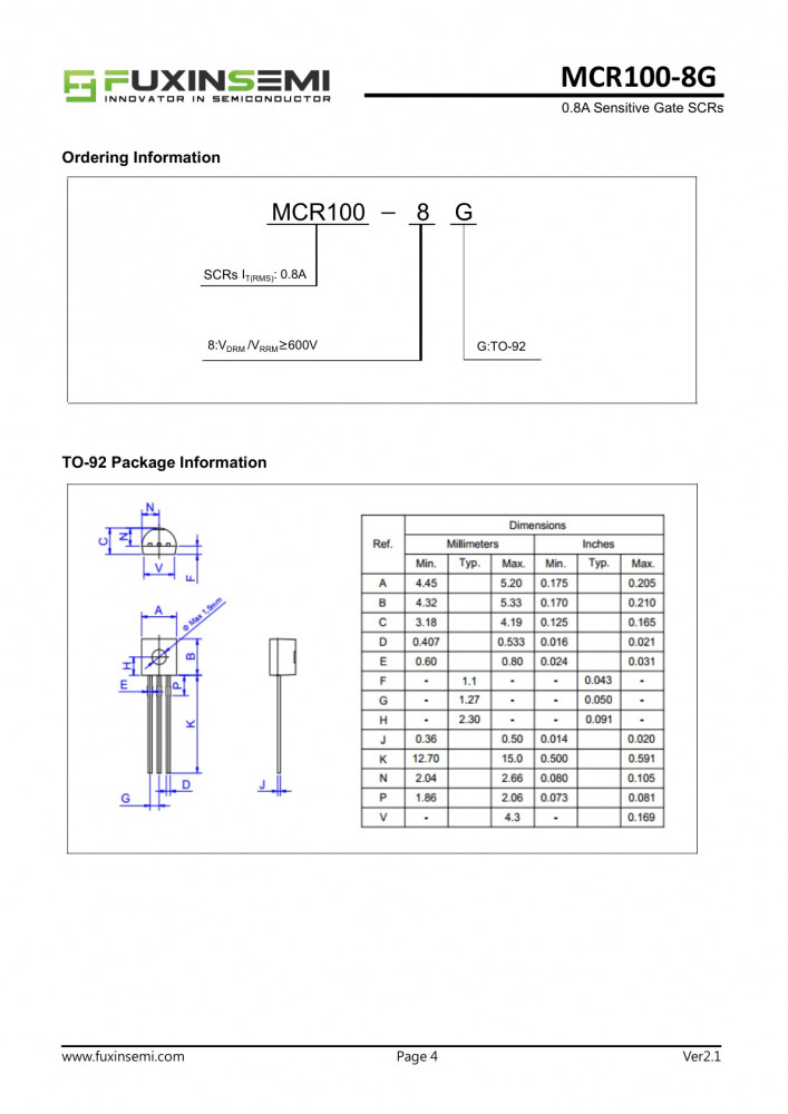 MCR100-8G datasheet page 4