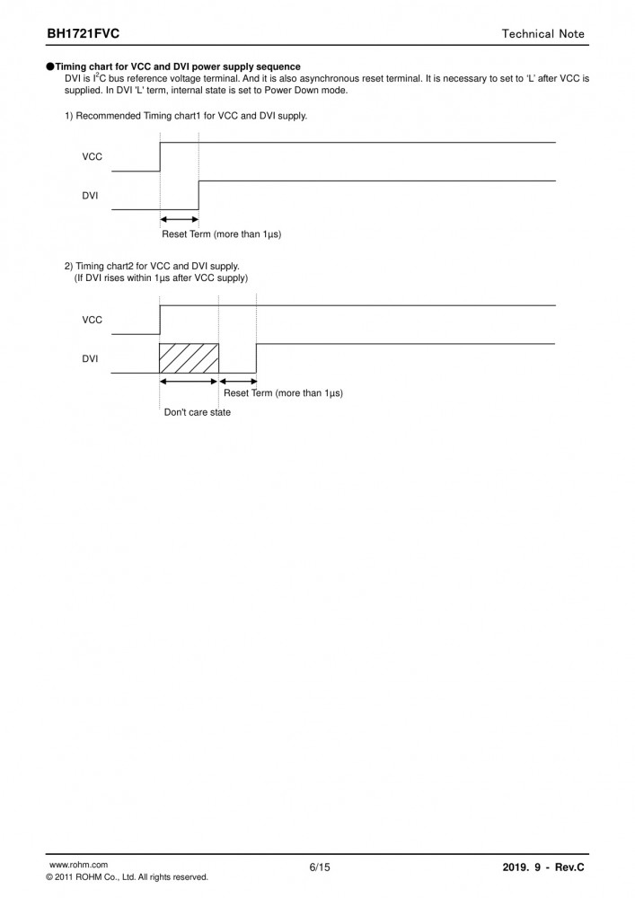 BH1721FVC technical document page 6