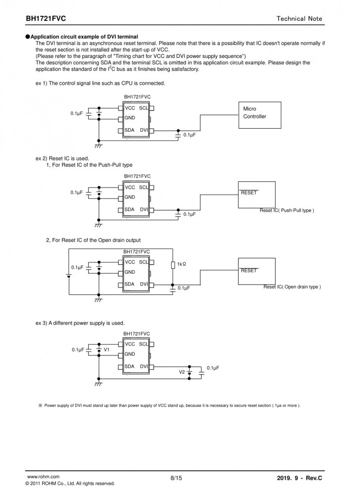 BH1721FVC technical document page 8