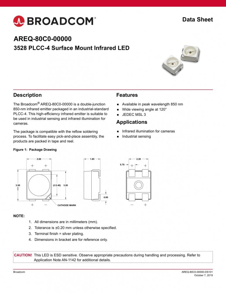 AREQ-80C0-00000 datasheet page 1