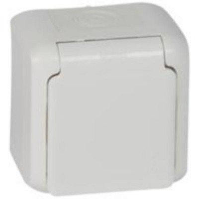 Forix - 2P+E French standard socket outlet - surface mounting - 16 A 250 V~ - White for sale